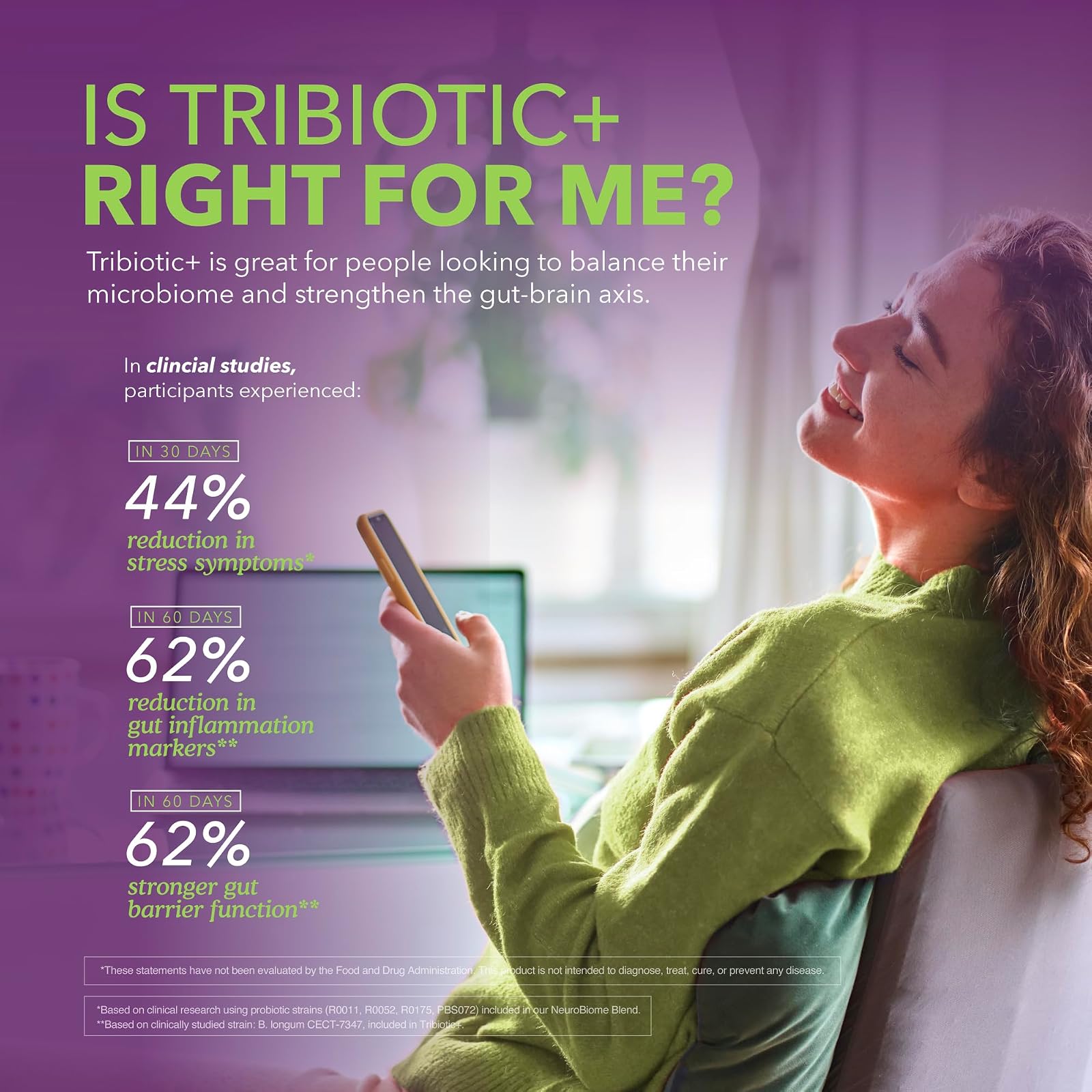 Tribiotic+ prebiotic and probiotic blend