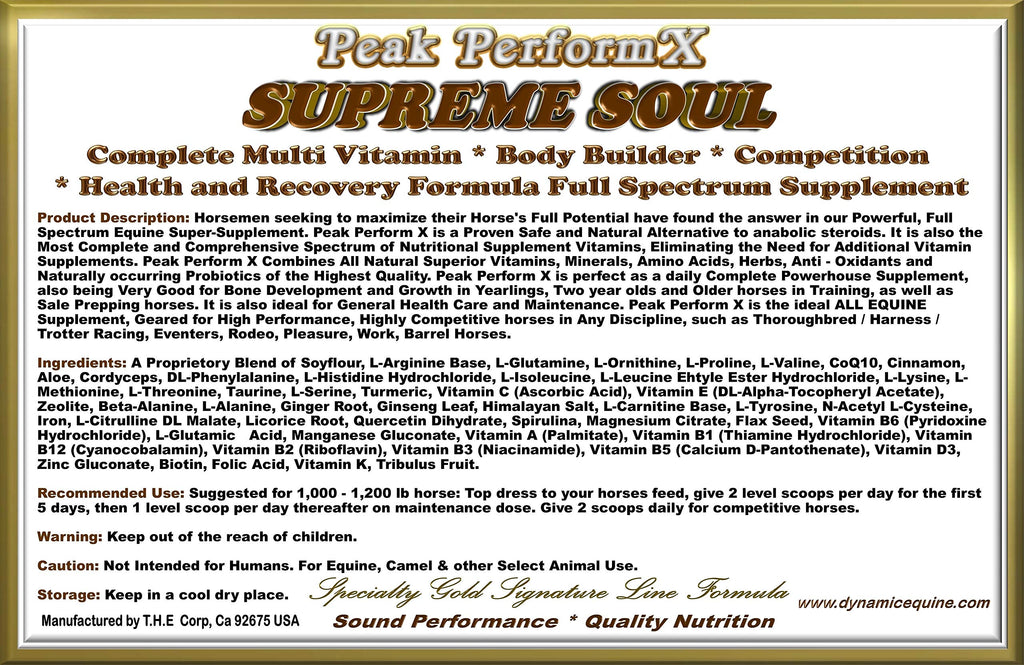 Tribulus enriched health formula for horses