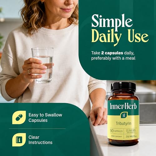 Tributyrin capsules for optimal nutrient absorption