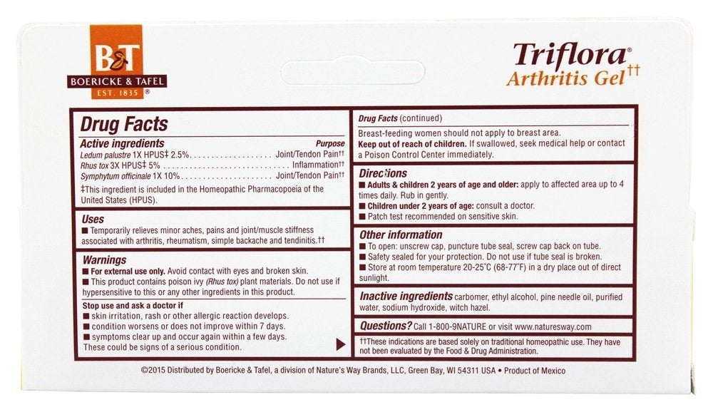 Triflora B and T gel benefits