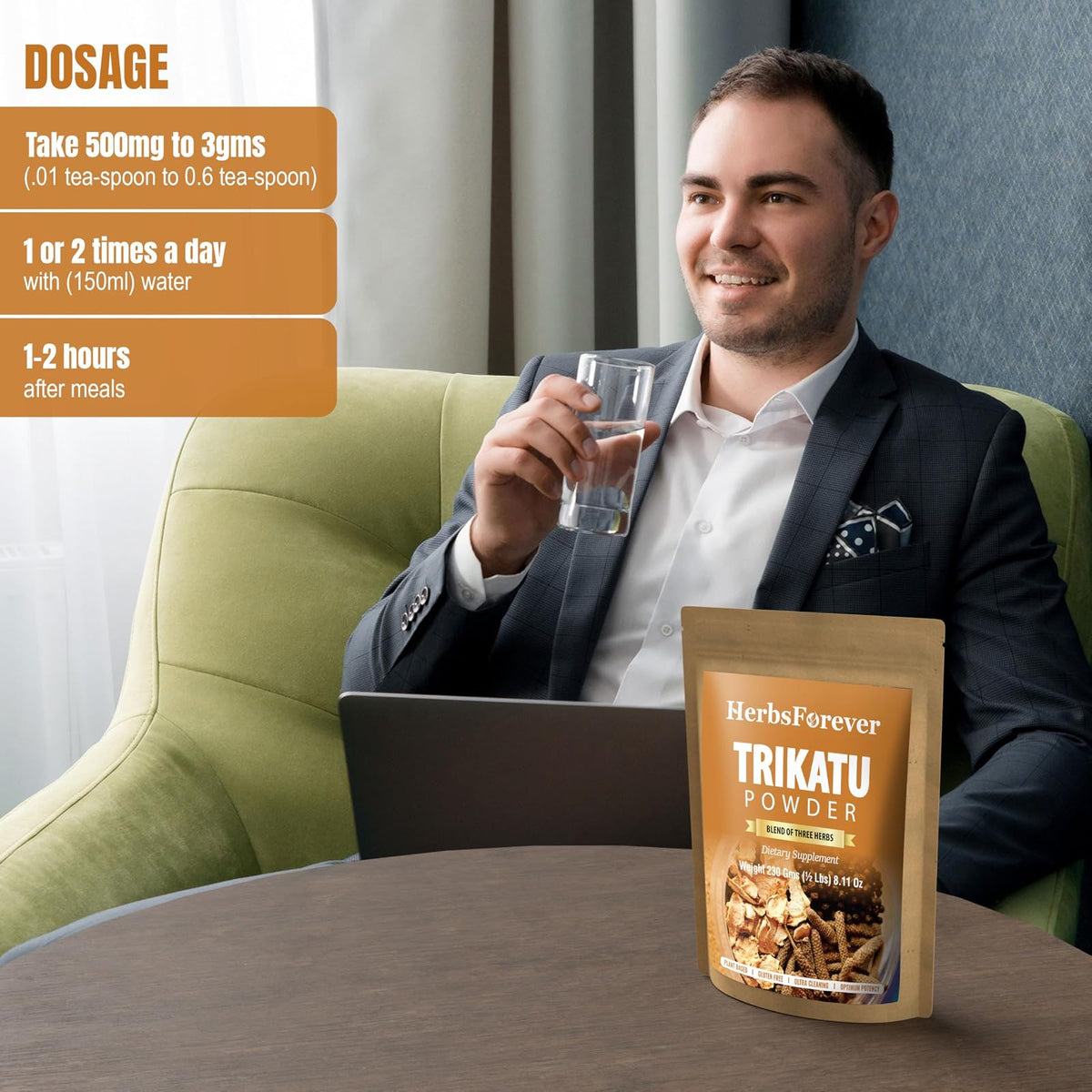 Trikatu powder for wellness