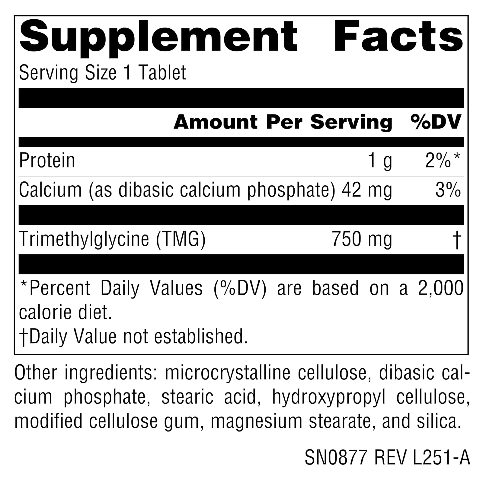 Trimethylglycine 750 mg multivitamin for men