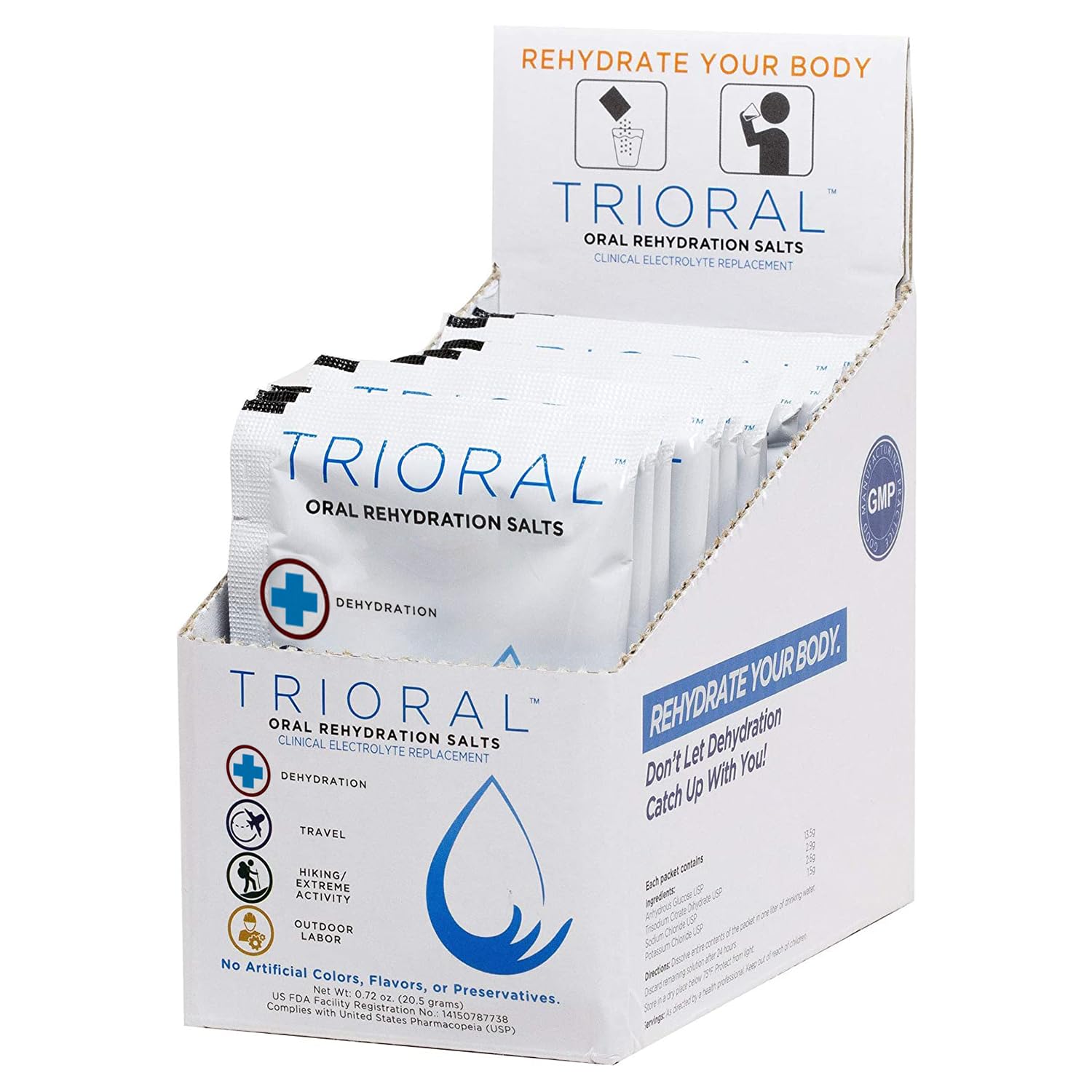TRIORAL electrolyte powder for hydration