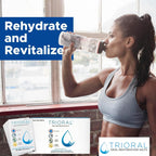 TRIORAL electrolyte powder for travel convenience