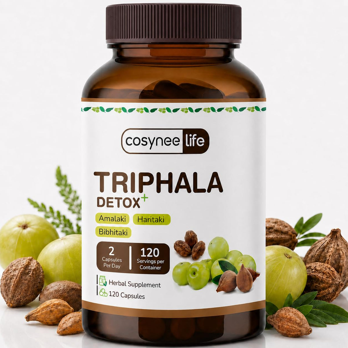Triphala 300 mg herbal supplement