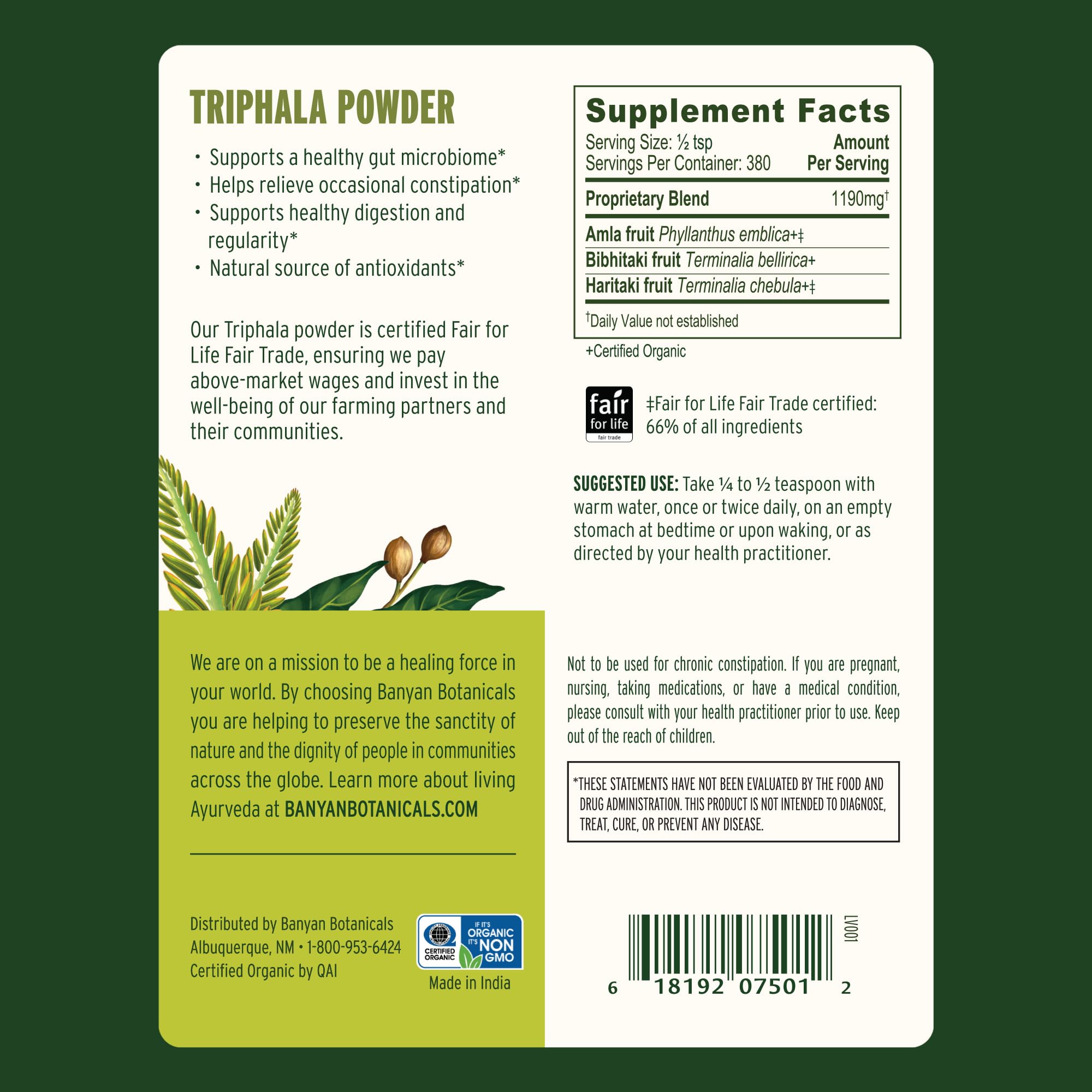 Triphala benefits for healthy lifestyle