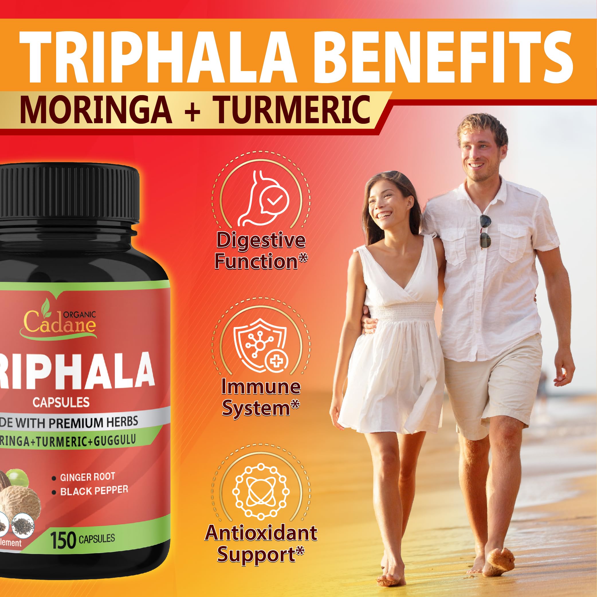 Triphala blend with black pepper