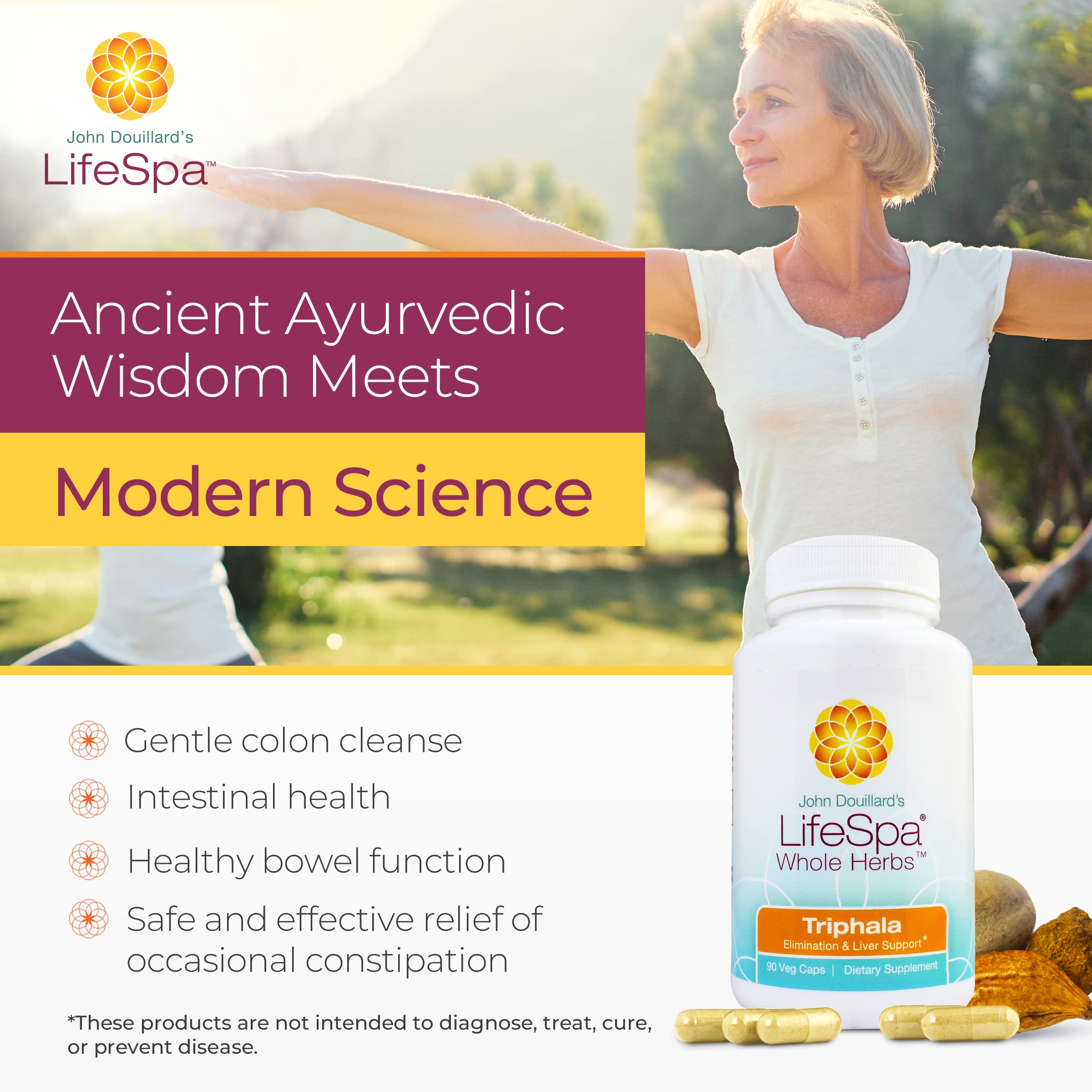 Triphala capsules for digestive support