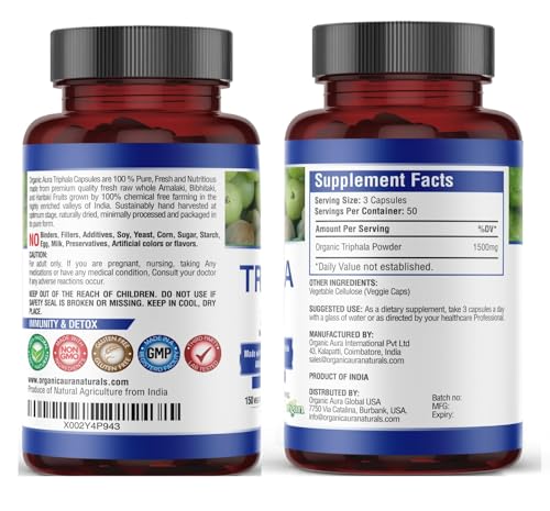 Triphala capsules with vitamin C