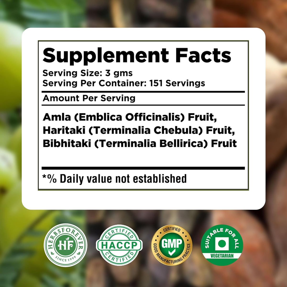 Triphala Churna for daily wellness