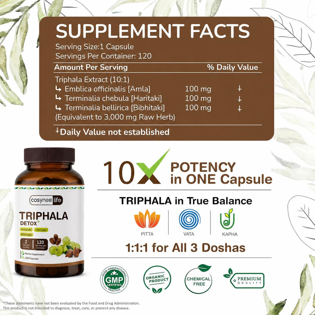 Triphala for overall health benefits