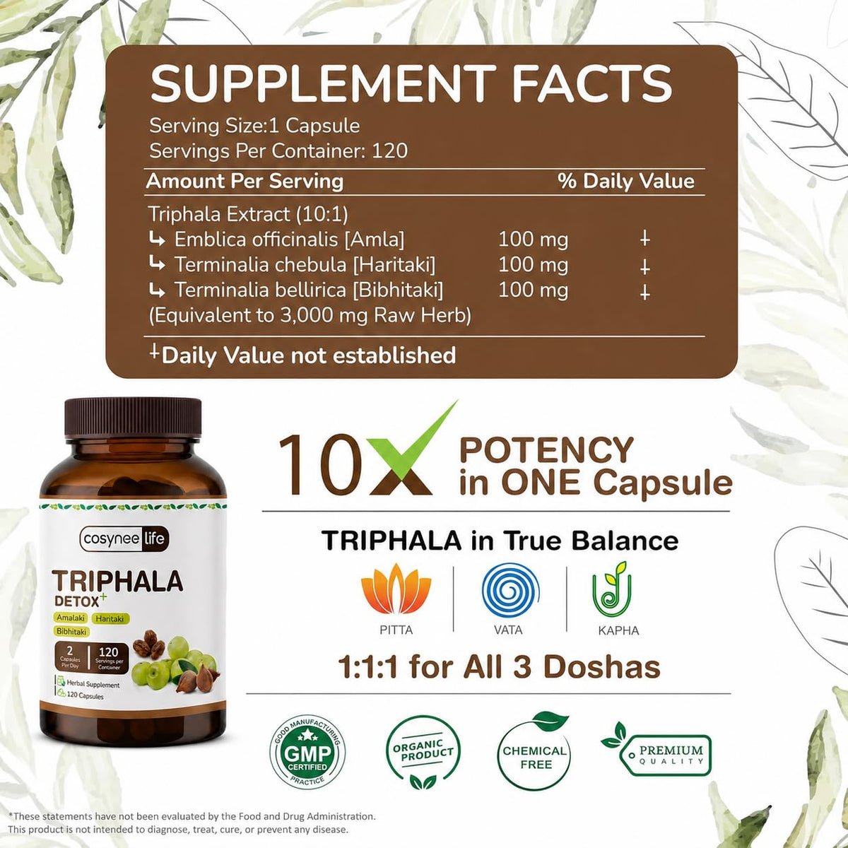 Triphala for overall health benefits