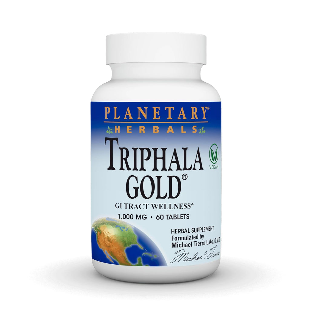 Triphala Gold herbal supplement tablets
