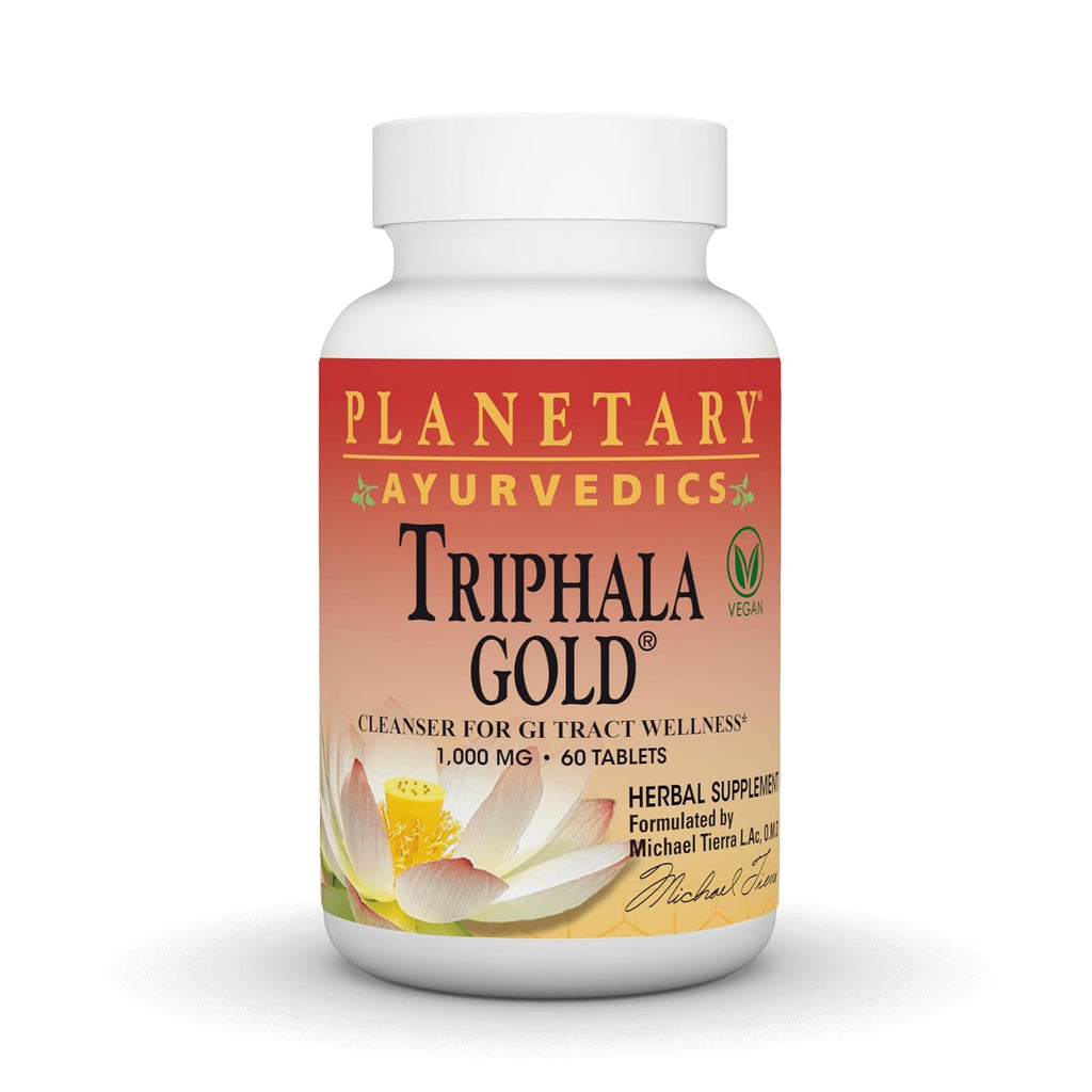 Triphala Gold herbal supplement tablets