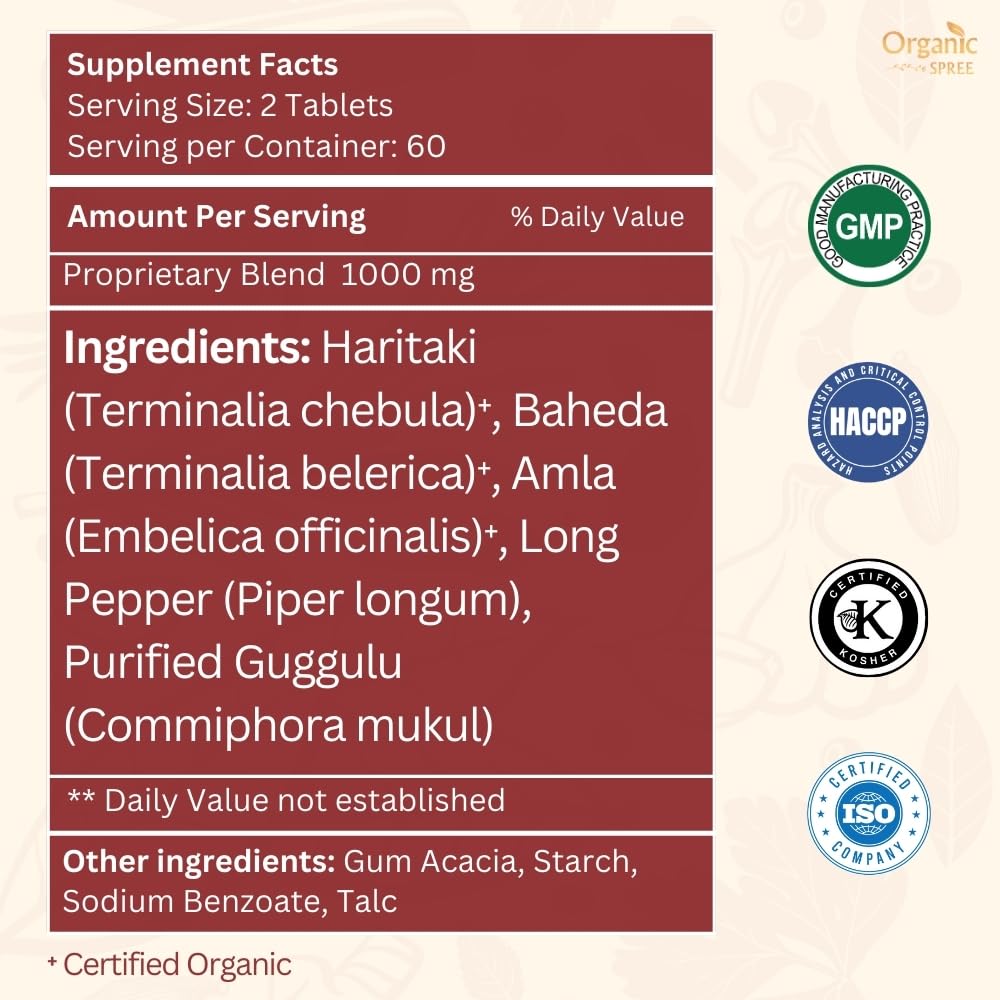 Triphala Guggulu for detox support