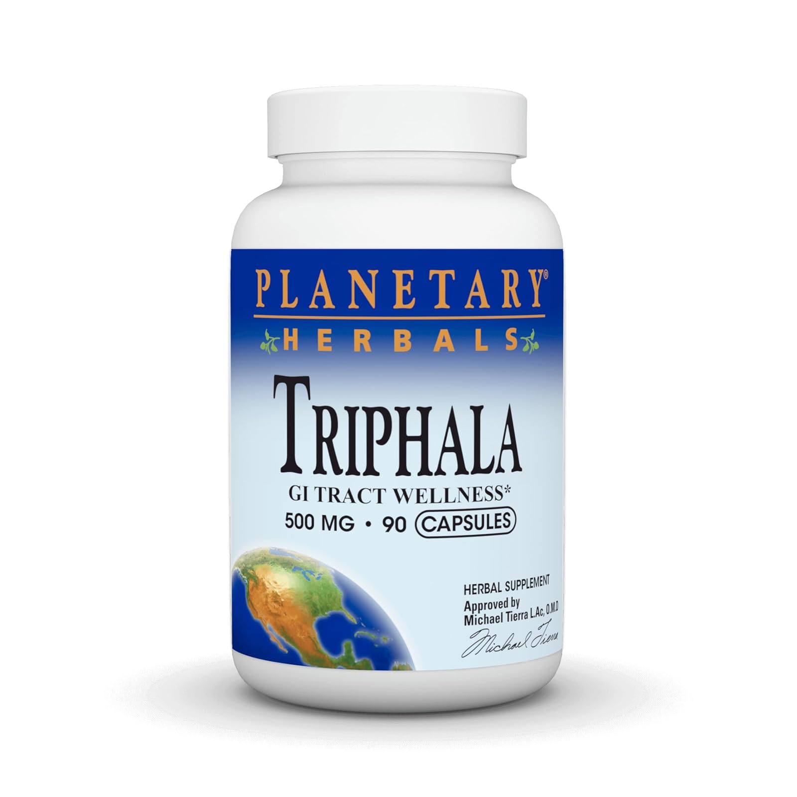 Triphala herbal supplement for digestion