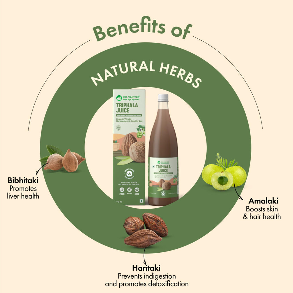 Triphala juice for detoxification