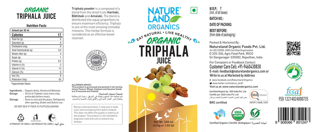 triphala juice for overall vitality