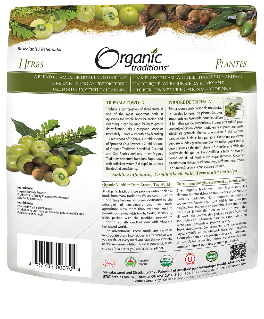 Triphala powder benefits for health
