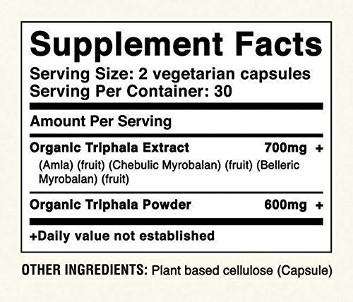 Triphala powder for a balanced gut