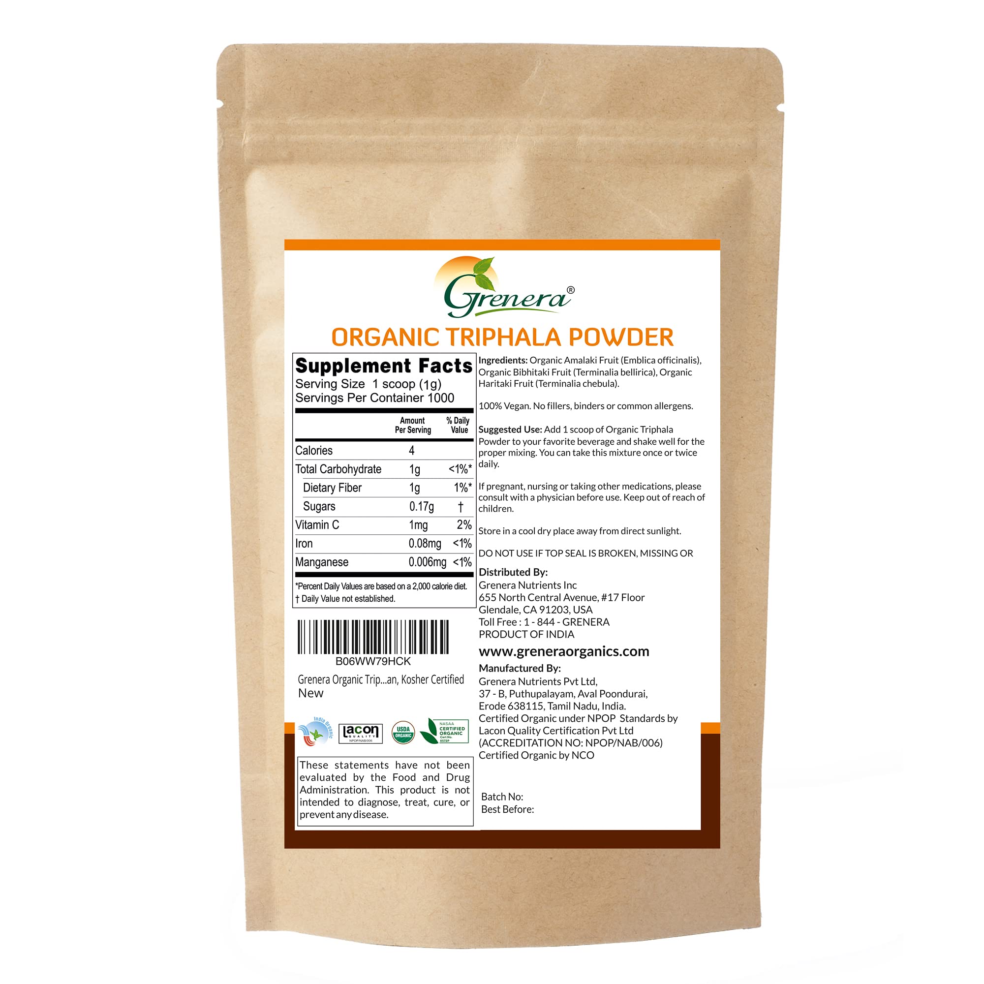 triphala powder for balanced nutrition