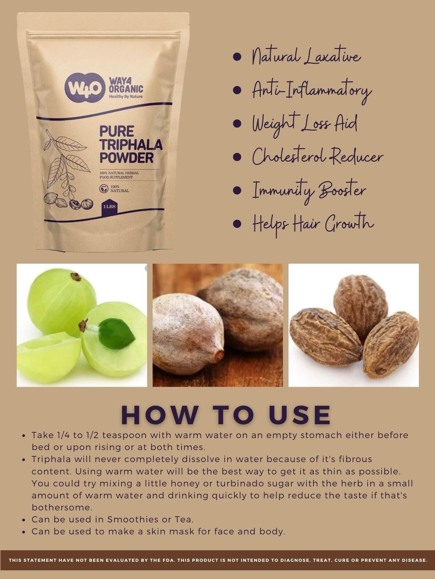 triphala powder for daily supplementation