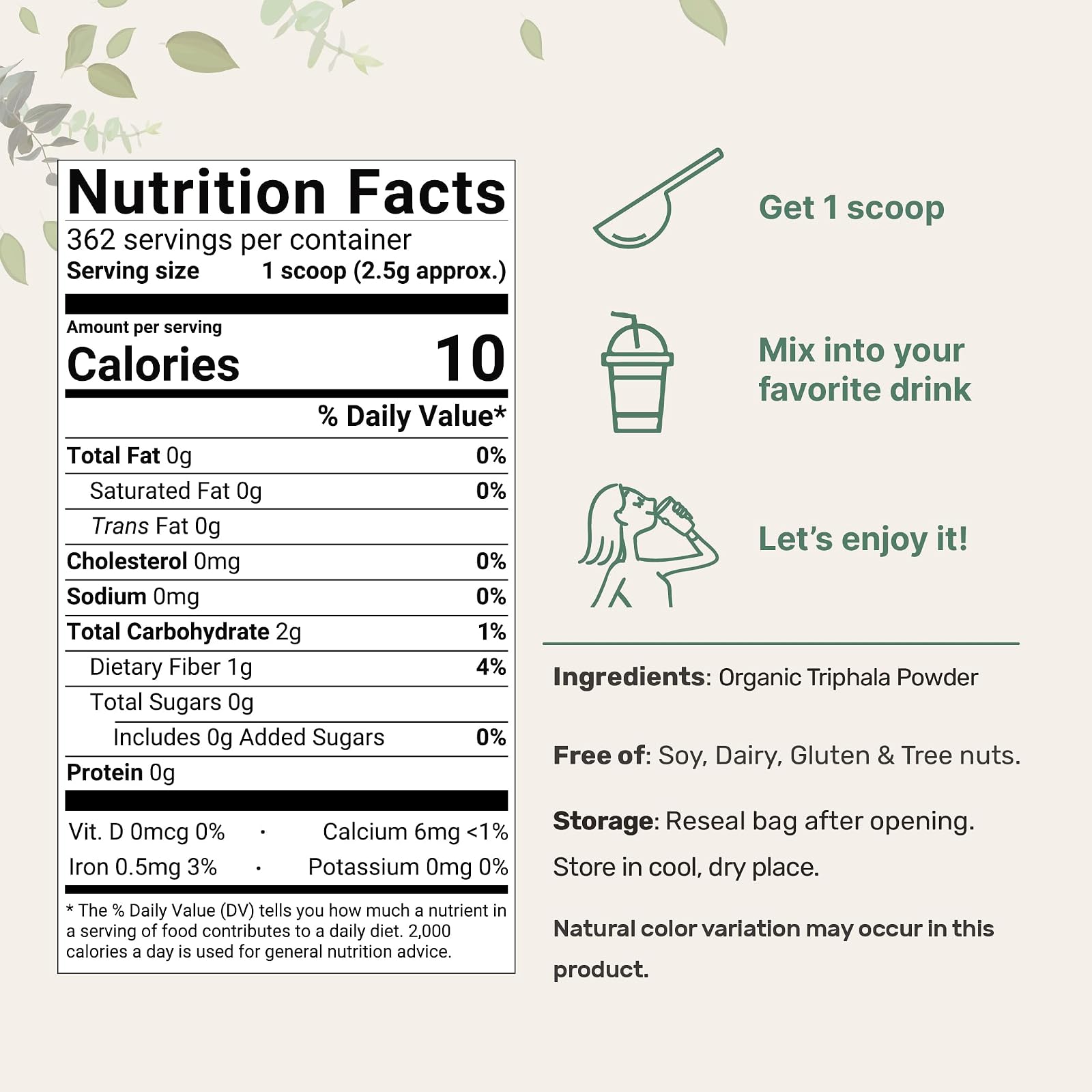 triphala powder for detoxification benefits