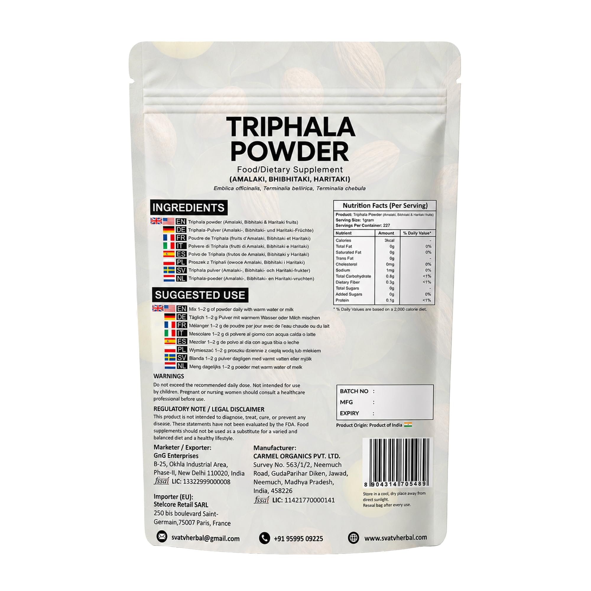 triphala powder for holistic health
