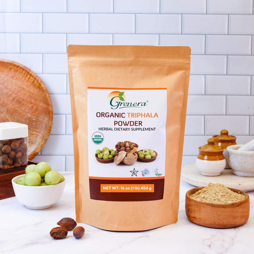 triphala powder made with natural fruits