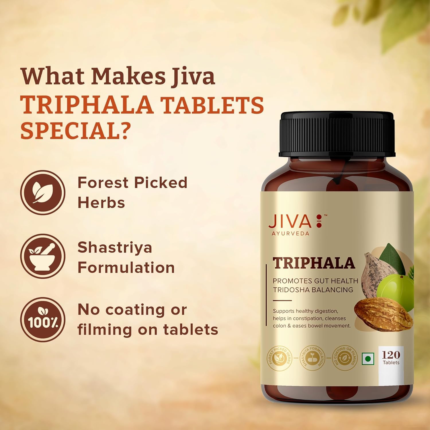 Triphala tablets for detox and wellness