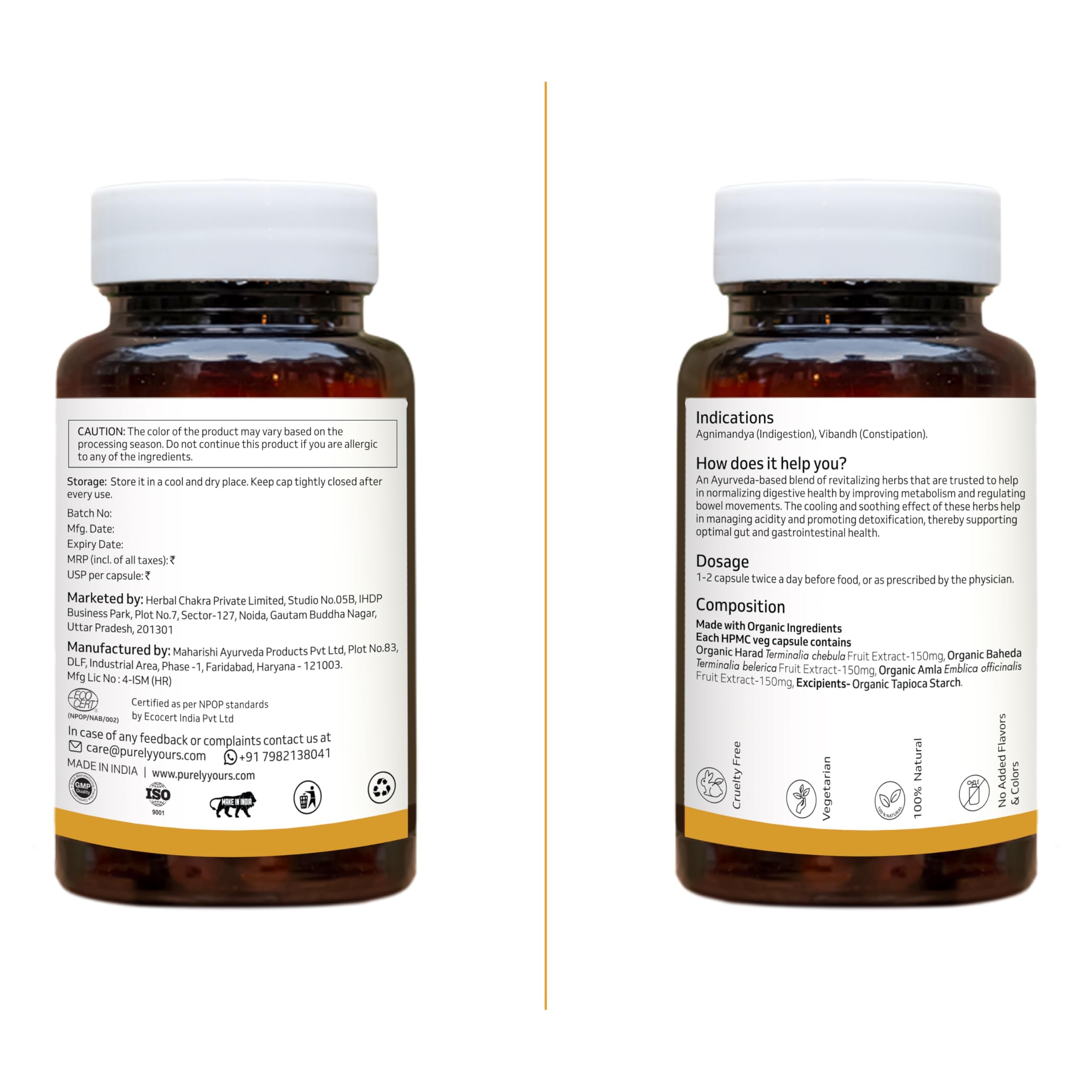 triphala tablets for easy digestion
