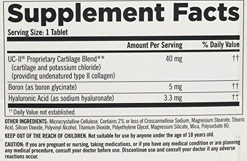 Triple action joint health supplement