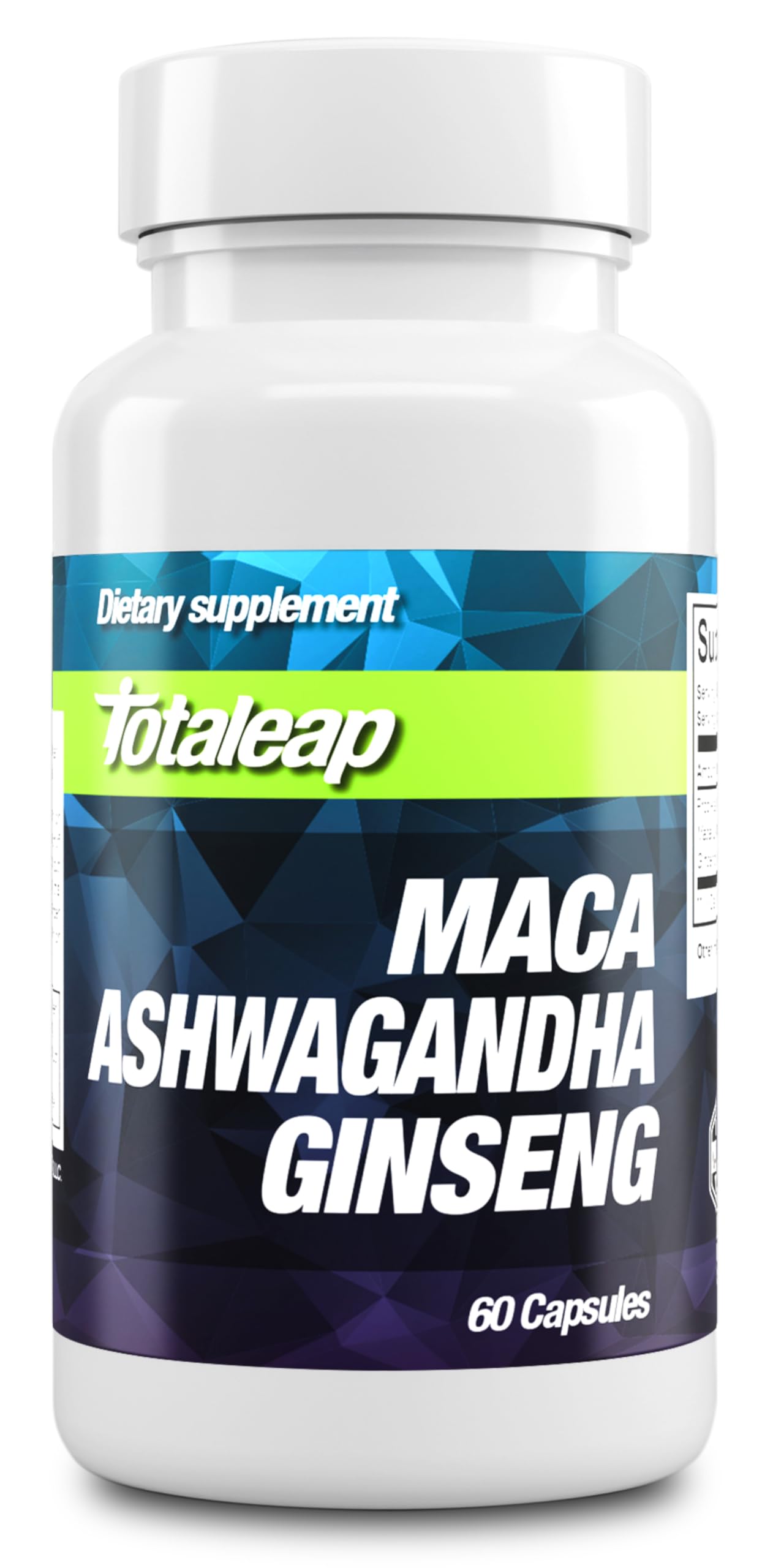Triple Action Maca ashwagandha capsules for wellness