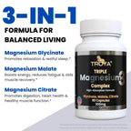 Triple complex magnesium for muscle support