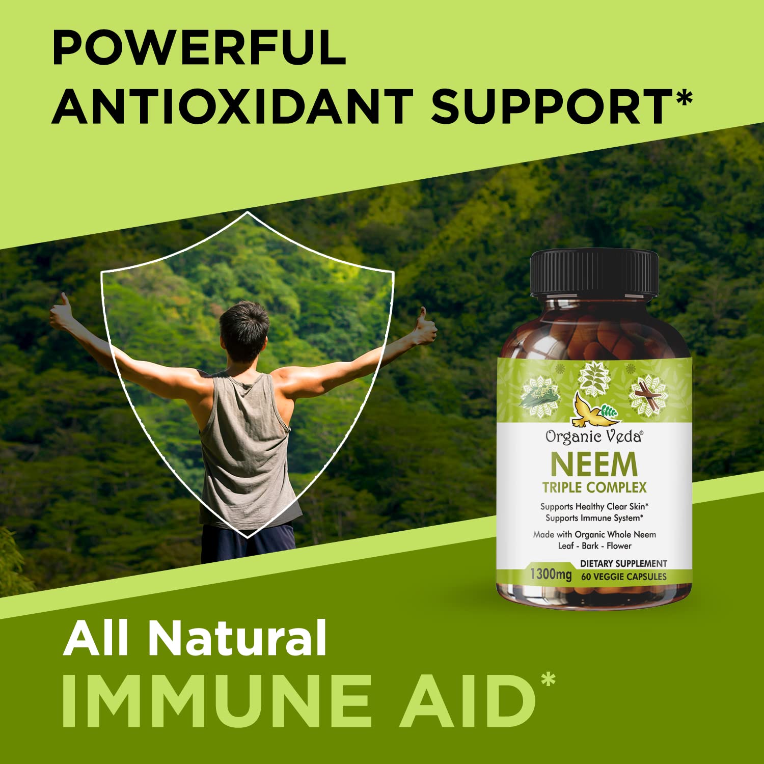 Triple complex neem for overall wellness
