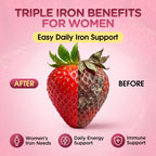 Triple iron supplement for energy