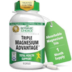 Triple magnesium advantage capsules for relaxation