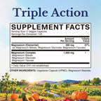 Triple magnesium capsules for muscle health