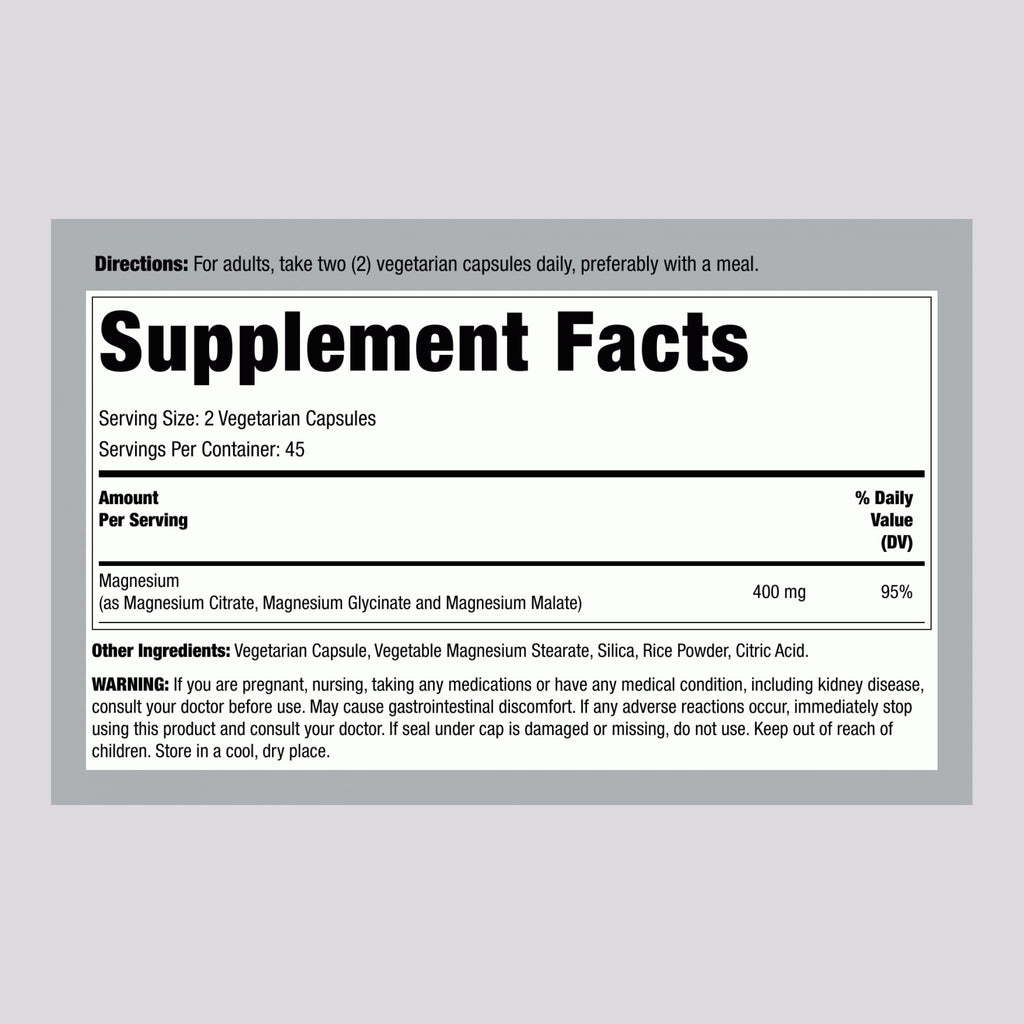 Triple Magnesium Complex for muscle relief