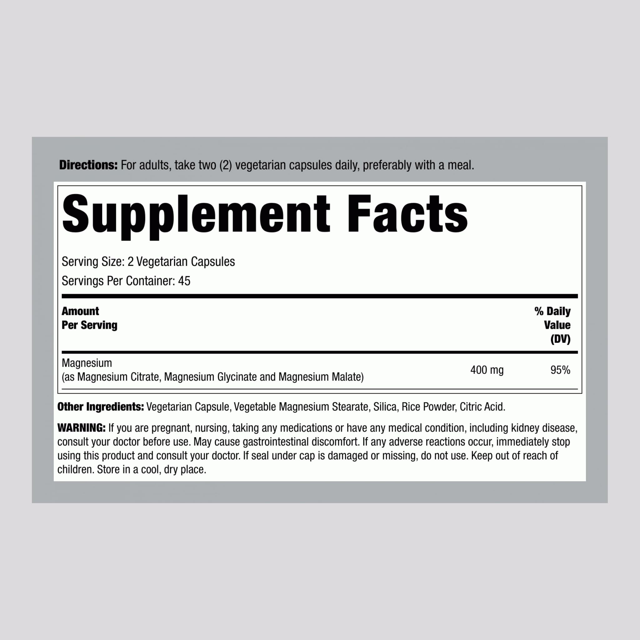 Triple Magnesium Complex for muscle relief