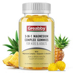 Triple magnesium complex gummies for relaxation