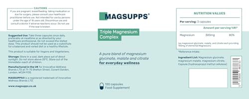 Triple magnesium for holistic wellness