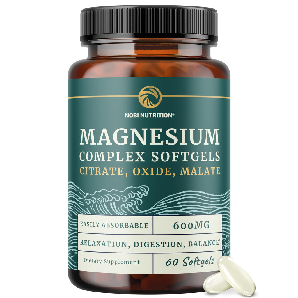 Triple magnesium softgels for relaxation