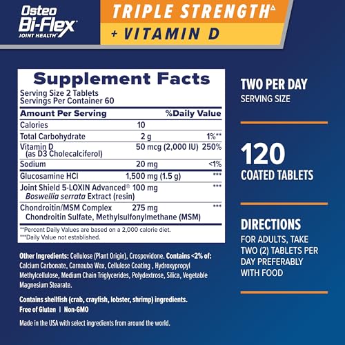 Triple strength glucosamine chondroitin formula