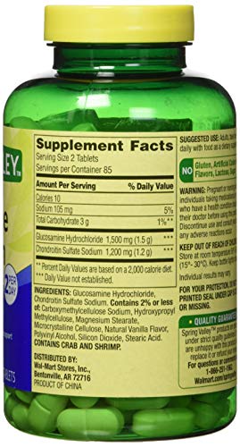triple strength glucosamine chondroitin tablets