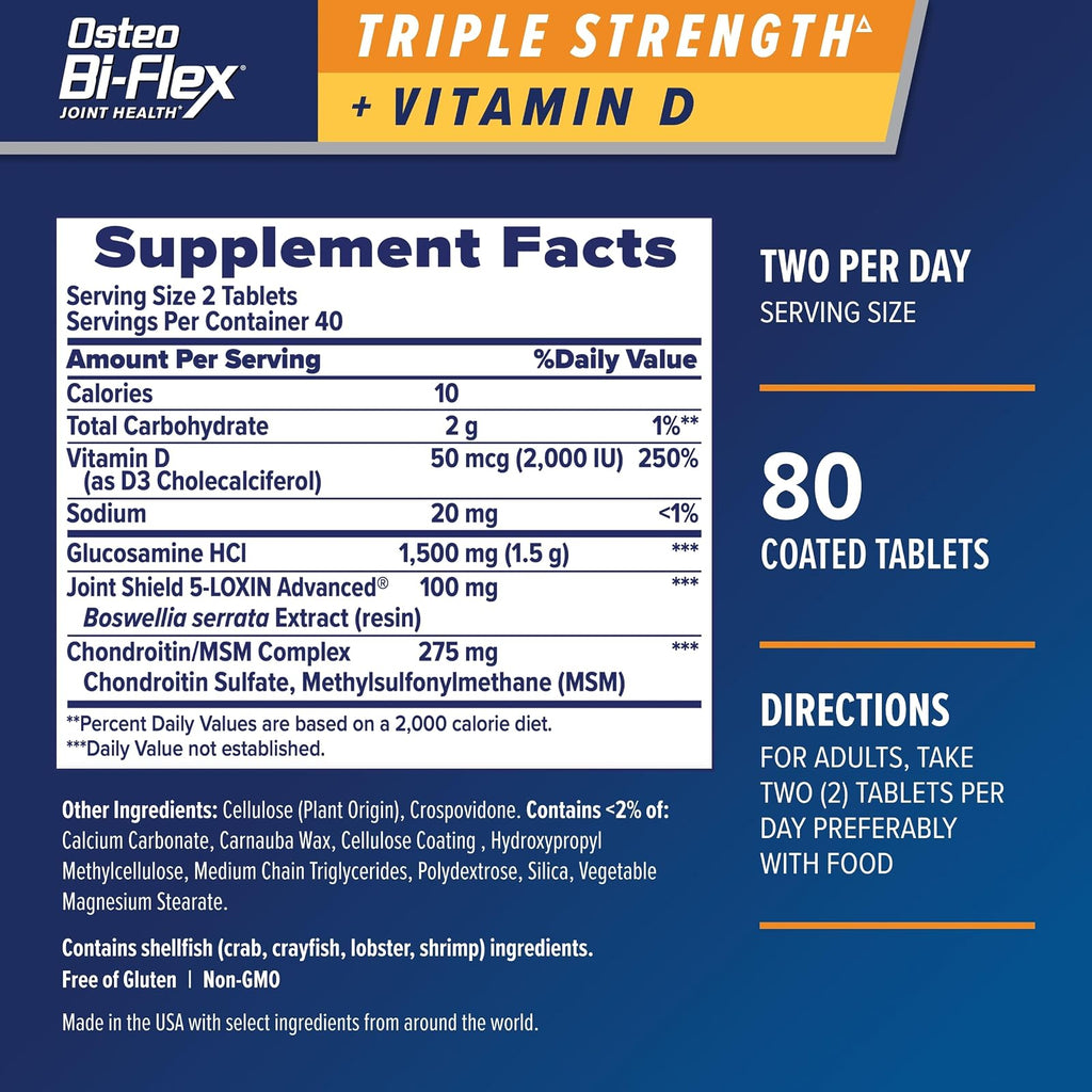 Triple strength glucosamine for mobility