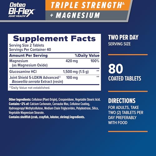 Triple strength glucosamine with magnesium