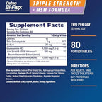 Triple strength glucosamine with MSM