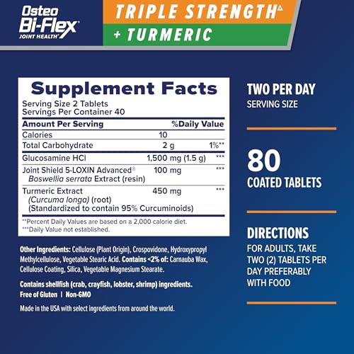 Triple strength glucosamine with turmeric