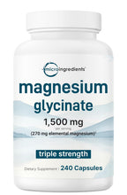 Triple Strength magnesium glycinate capsules